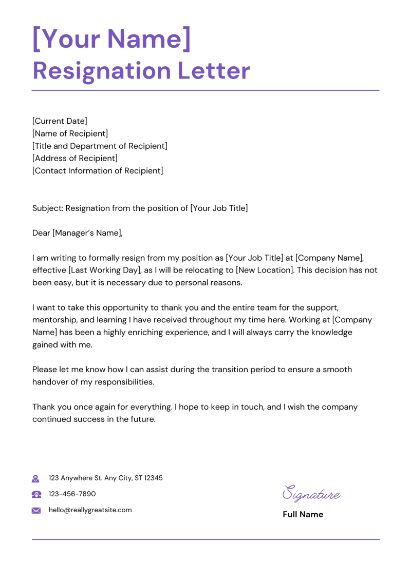 How to Write a Resignation Letter Sample in India