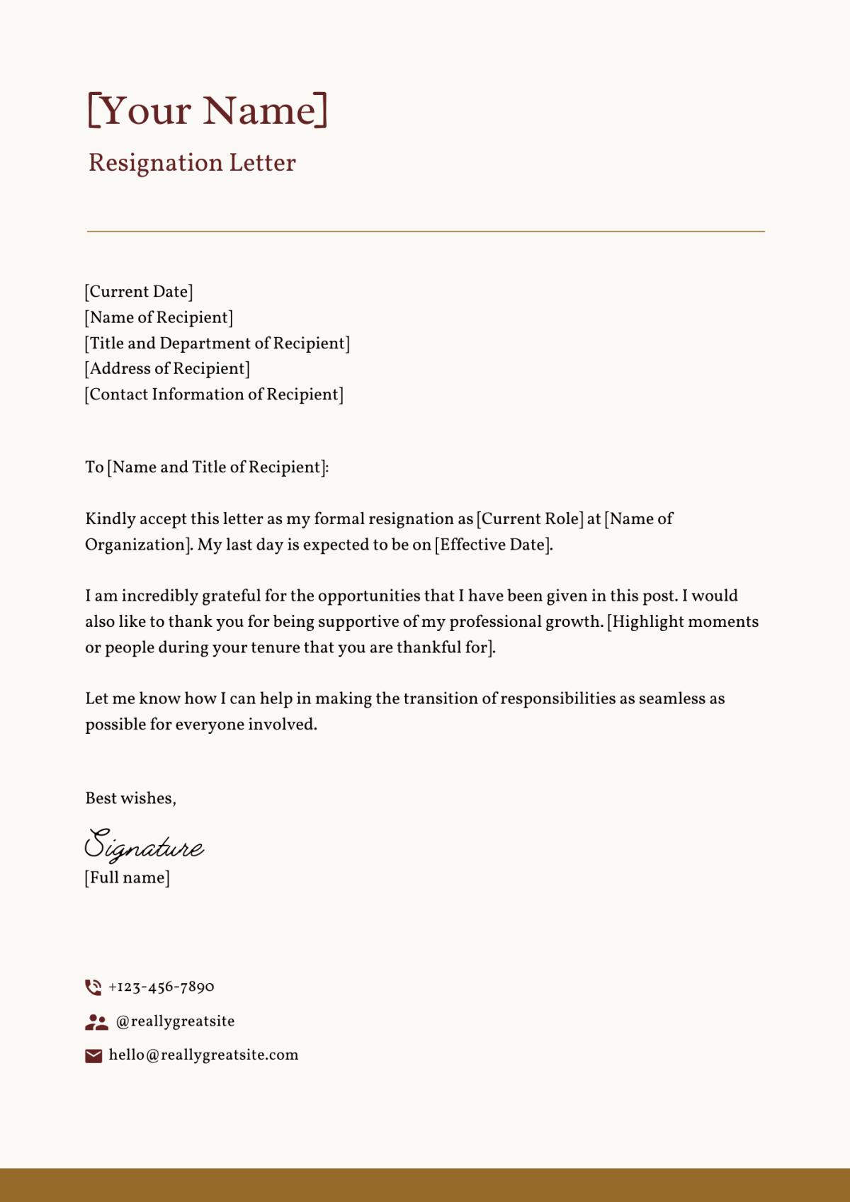 How to Write a Resignation Letter Sample in India